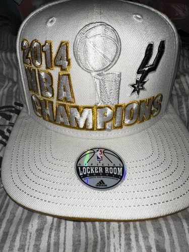 2014 SAN ANTONIO SPURS ADIDAS Locker Room NBA Champion Hat Cap ...