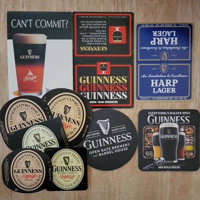 Collection Of GUINNESS Labels, Beer Coasters, Table Tents, Adverts | eBay