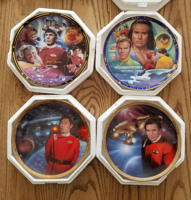 Star Trek Collectible Plates The Hamilton Collection Lot of 4 8 ...