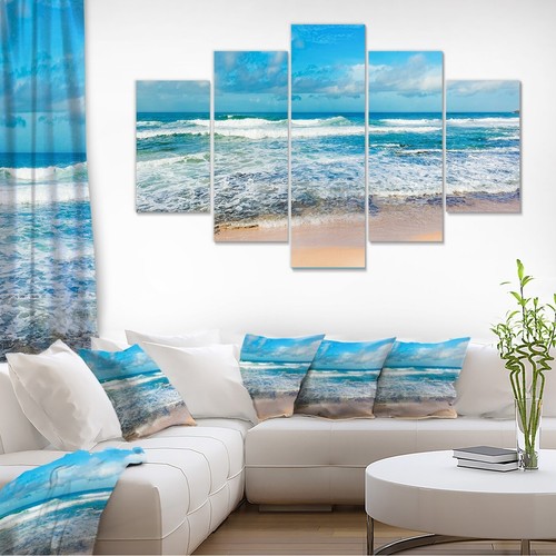 Designart "Indian Ocean Panoramic View" Extra Large Seashore | eBay
