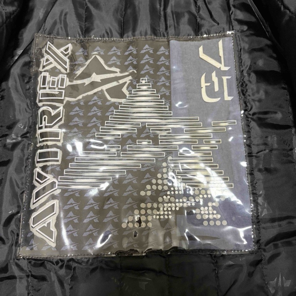 Best Design Avirex Wolf Leather Jacket Varsity Black No.tr711 | eBay