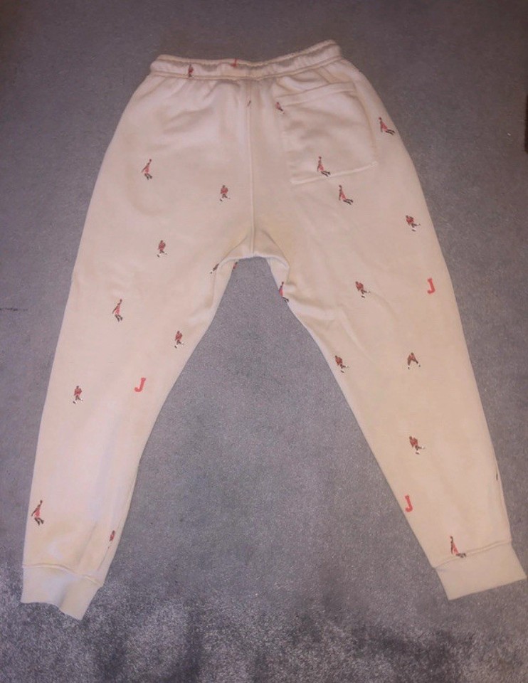 Jordan French Terry Trousers In Brown/Beige. Uk Men’s Size Medium. | eBay UK