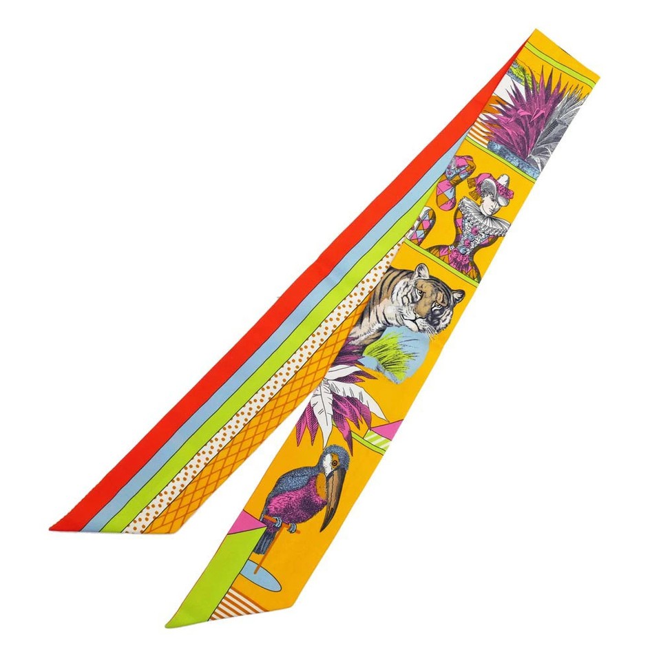 Meito Hermes Twilly Grand Theater Nouveau Yellow Multico | eBay