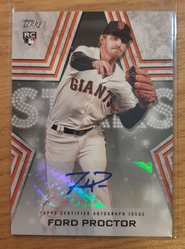 2023 TOPPS BASEBALL STARS AUTOGRAPHS FORD PROCTOR ROOKIE SAN FRANCISCO ...