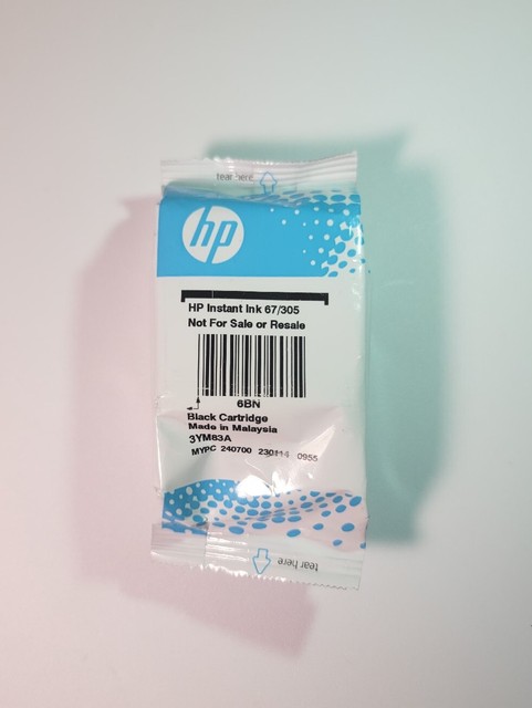 OEM Set of 2 Genuine HP 67/305 Black 3YM83A & Color 3ym82a Instant Ink ...