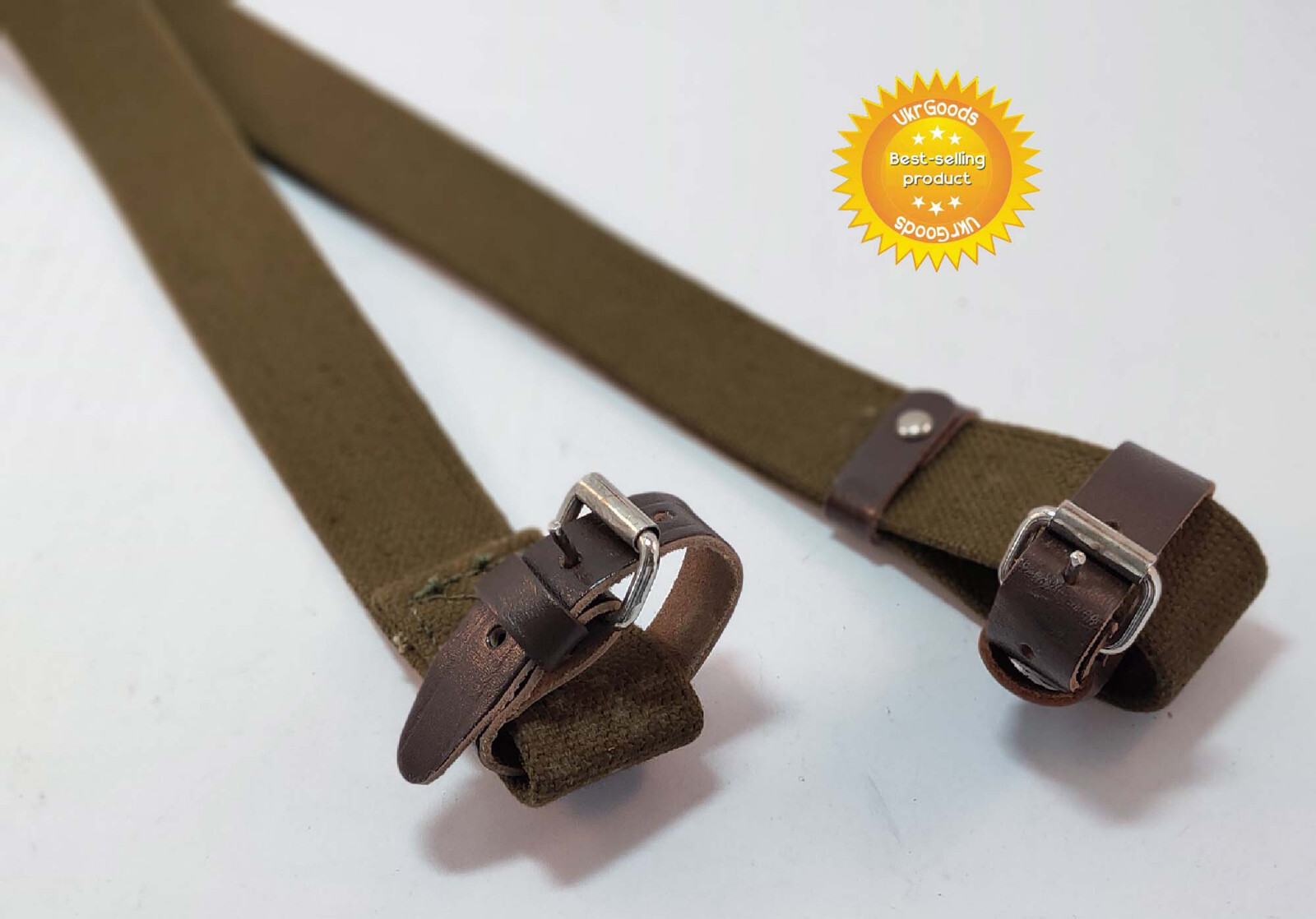 Mosin Nagant Rifle Carry Sling Rare Khaki Canvas Leather Original ...