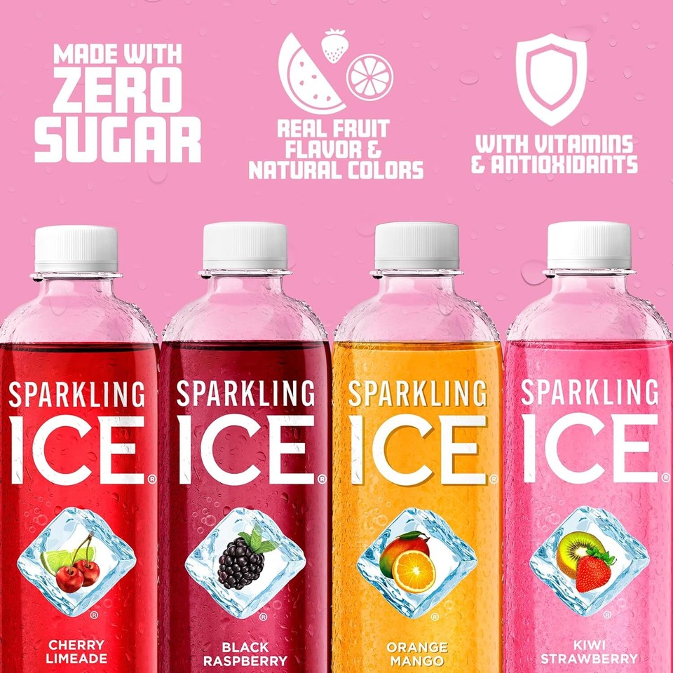 Sparkling Ice Purple Variety Pack, Flavored Water, Zero Sugar-17 fl oz ...