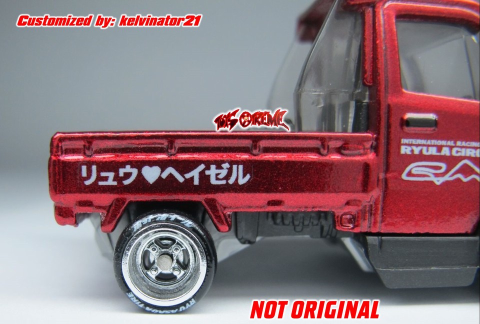 Hot Wheels CUSTOM 2023 Mighty K RED,JAPANESE RYU ASADA LETTERING,US ...