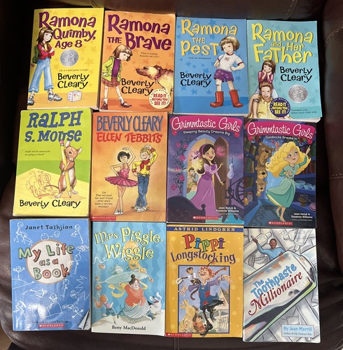 LOT OF 12 KIDS BOOKS AR Testable 5.0 Ramona The Pest My Life As A Book ...