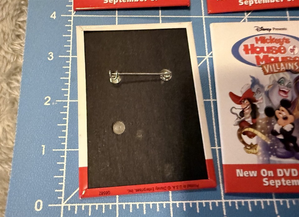 PROMO LOT OF 4 DISNEY MICKEY'S HOUSE OF MOUSE VILLAINS PINBACK PIN ...