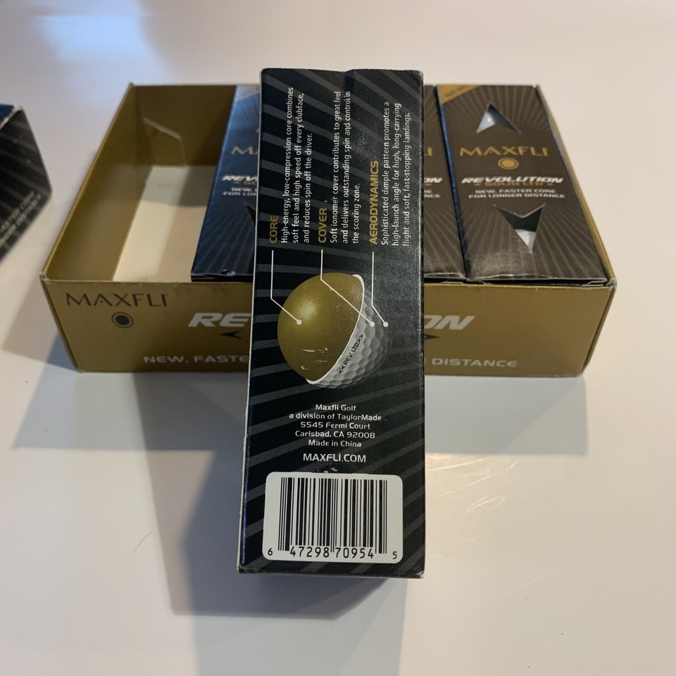 Maxfli Revolution Solid LTD Golf Balls Long Distance 4 Pack Of 12 Balls ...