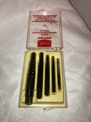 Vintage Craftsman 5 Piece Screw Extractor Set #67372 Made in USA | eBay
