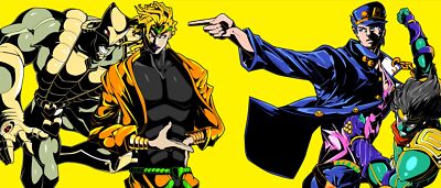 Anime jojos bizarre adventure yellow Playmat Gaming Mat Desk | eBay