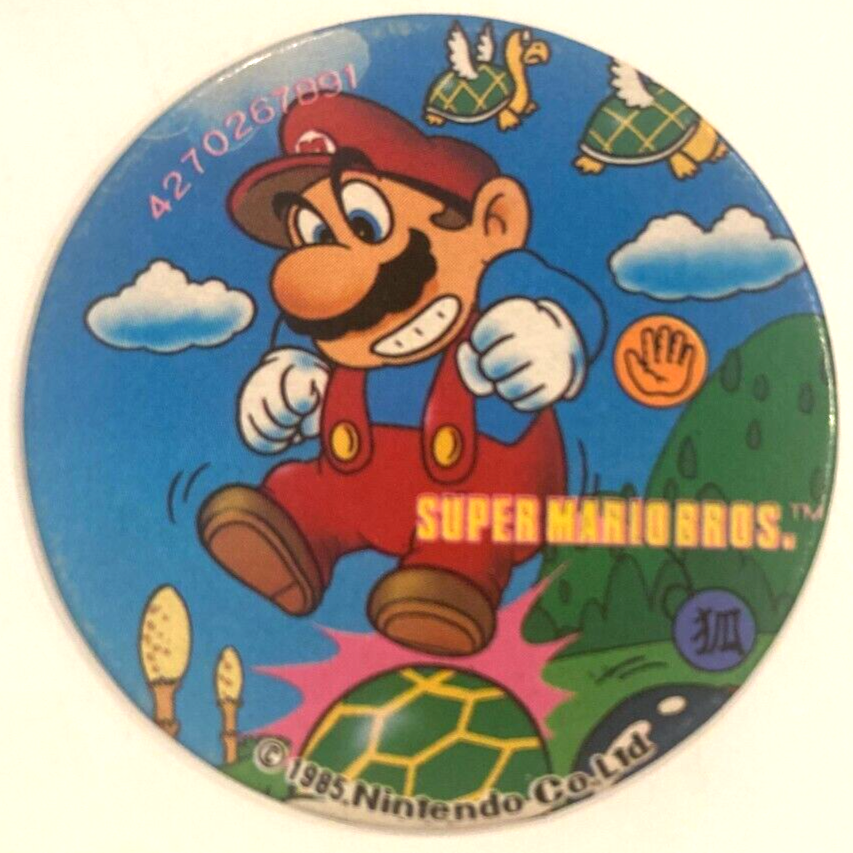 Super Mario Nintendo Official Menko Card Famicom 1985 Vintage Japanese ...