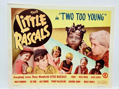 LITTLE RASCALS IN TWO TOO YOUNG Lobby Card (Good+) 1950 Movie Poster ...