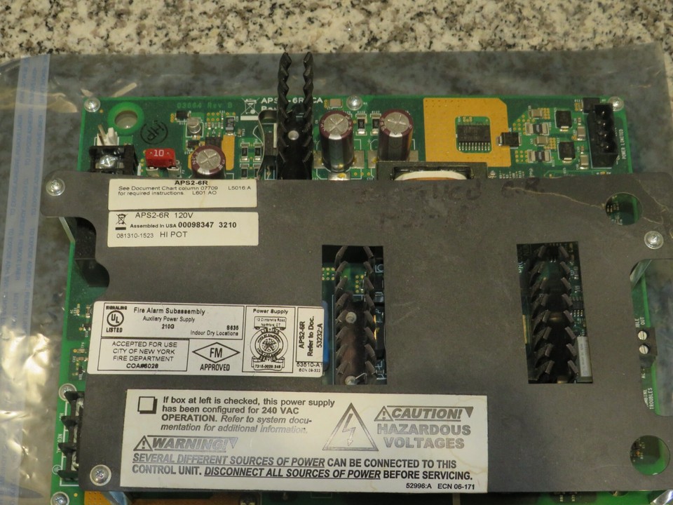 NOTIFIER APS2-6R AUXILLARY POWER SUPPLY | eBay