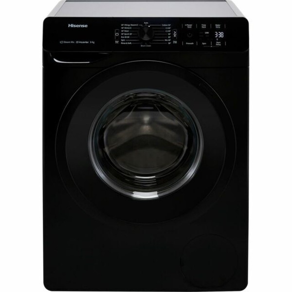 Hisense WFGE90141VMB Washing Machine With 1400RPM, 9Kg - Black for sale ...