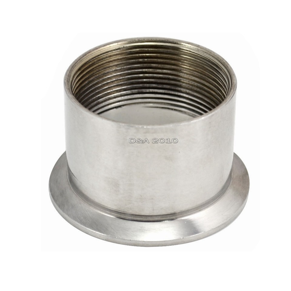 2" DN50 Sanitary Female Threaded Ferrule Pipe Fittings Tri Clamp Type ...