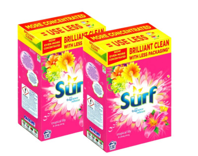 Surf Tropical Lily Washing Powder 130 Wash Ylang Ylang with Laundry ...