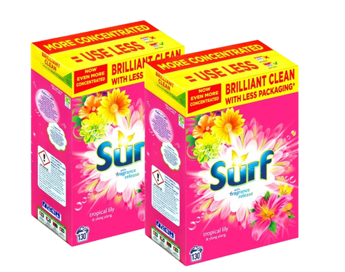 Surf Tropical Lily Washing Powder 130 Wash Ylang Ylang with Laundry ...