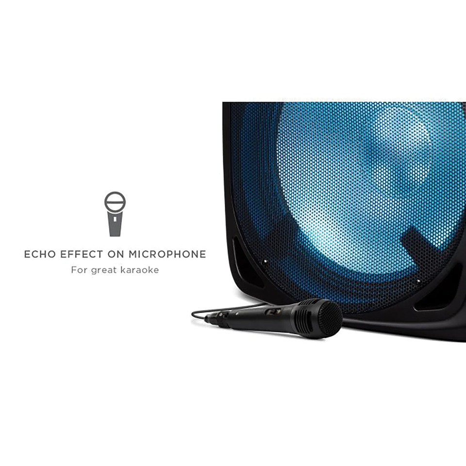 ON Audio Pro Glow 1500 Portable Bluetooth Speaker 250W LED Lights ...