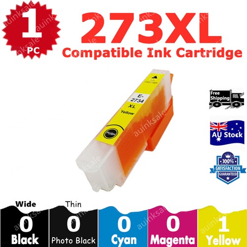 1x Compatible Ink Cartridge 273XL 273 Yellow For Epson XP XP510 XP520 ...