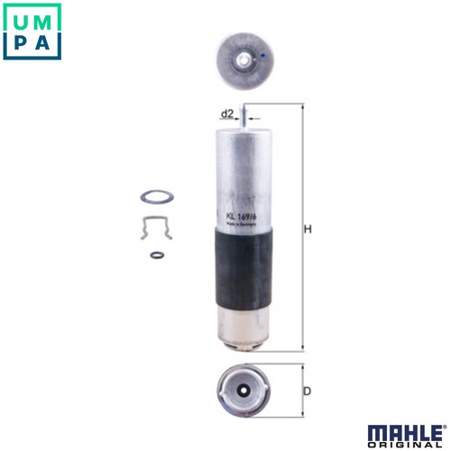 FUEL FILTER KL 169/6D FOR MERCEDES-BENZ OM 626.951 1.6L 4cyl C-CLASS T ...