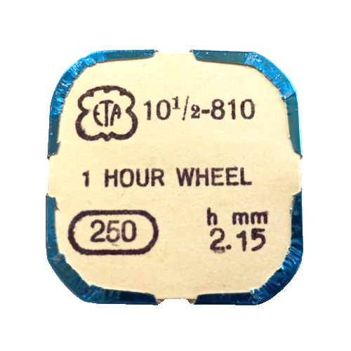 ETA 1220 Hour Wheel watch part #250/222 Height 2.15mm "SEE INTERCHANGE ...