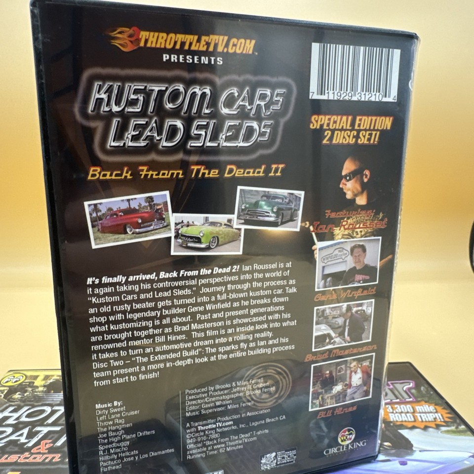 ThrottleTV Presents Mopar Plum Crazy Kustom cars Lead sleds Hot rods DVD Lot | eBay