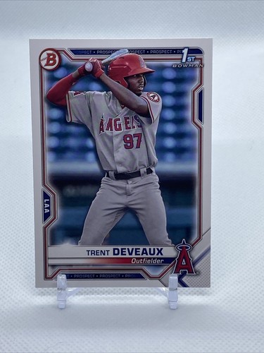 TRENT DEVEAUX 2021 Bowman Baseball 1st Bowman - Los Angeles Angels ...