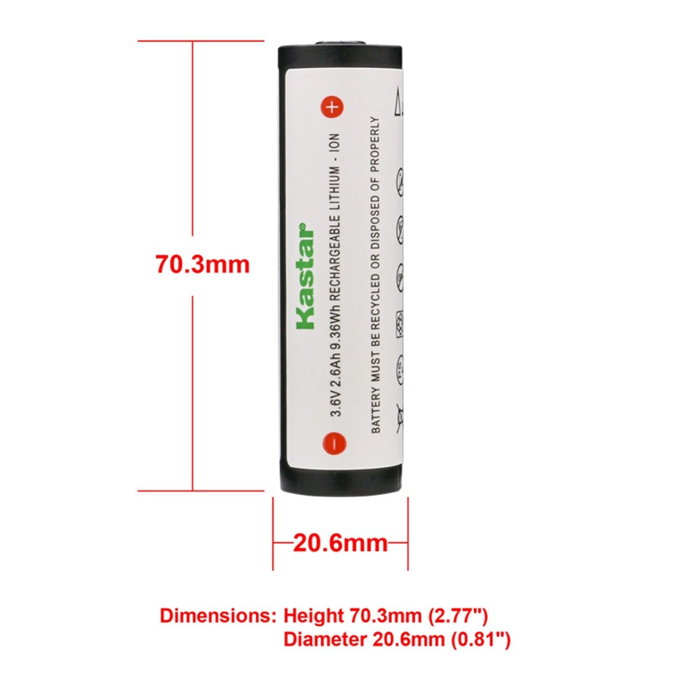 Kastar Lithium-Ion Battery for Streamlight 74175 Battery Stick Strion ...