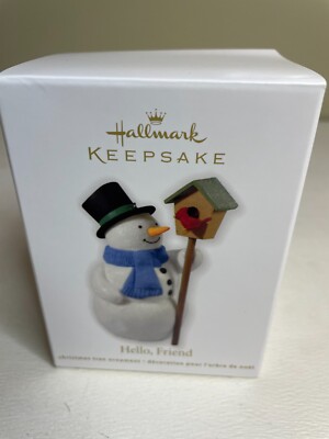 Hallmark Keepsake Ornament Hello Friend Snowman Christmas 2012 NIB | eBay