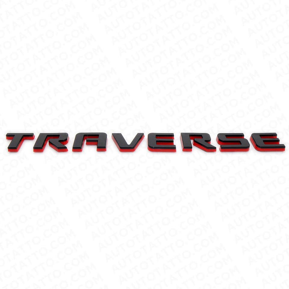 Chevy Traverse Rear Lifgate Letter Badge Nameplate Logo Emblem Redline ...