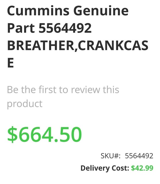 CUMMINS POWER SOUTH 5564492 OTHER ENGINES & COMPONENTS for sale online ...