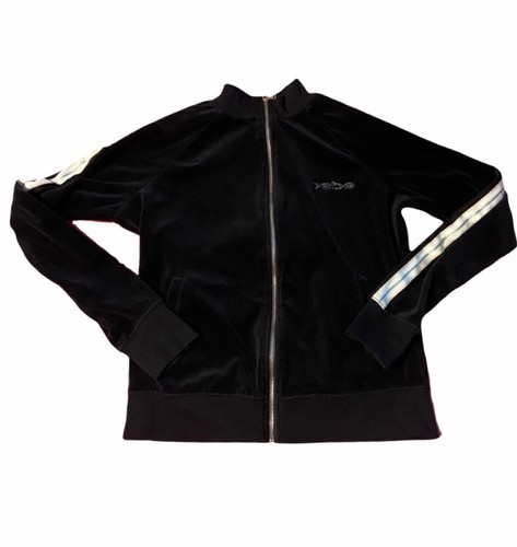bebe velour tracksuit jacket with rhinestone logo | eBay