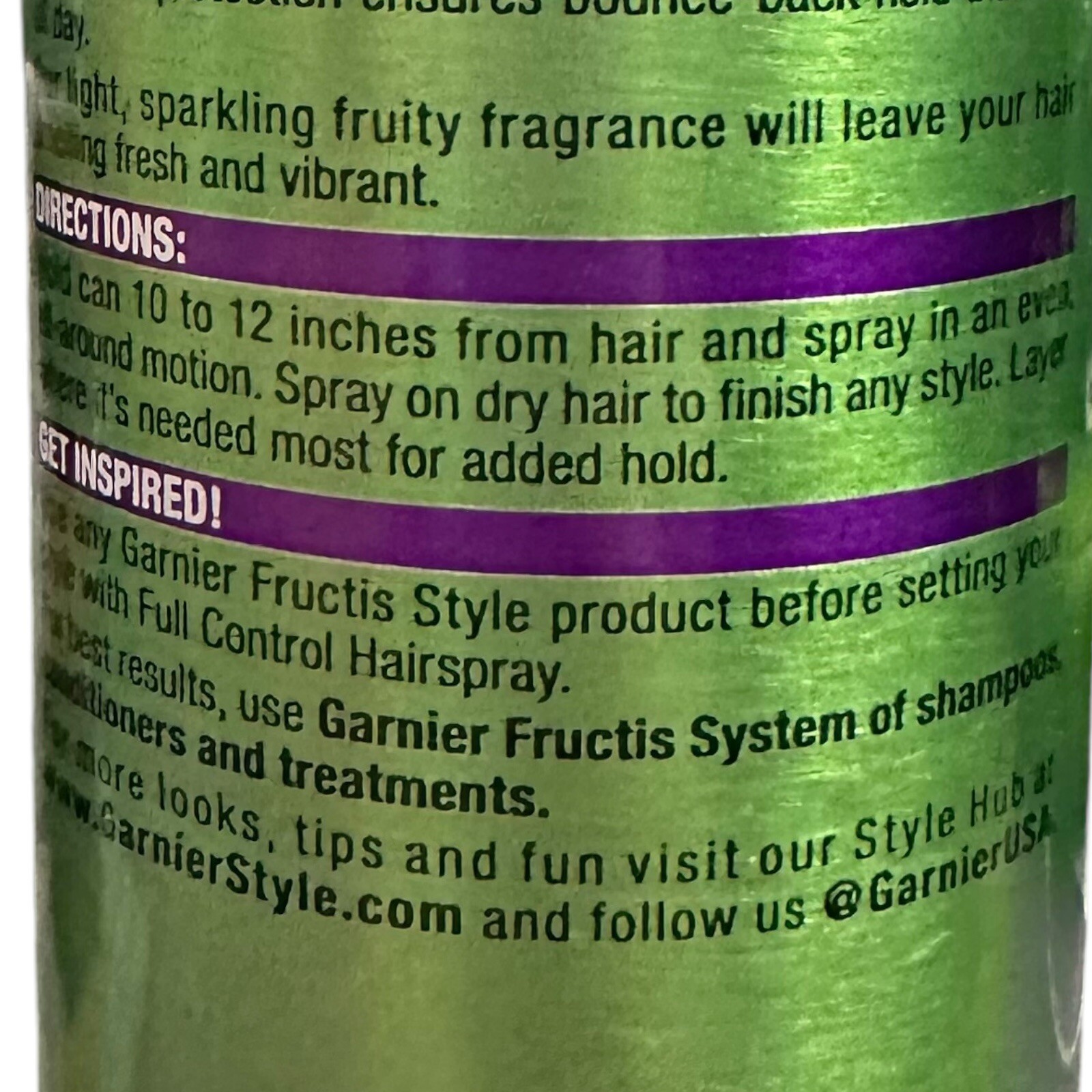 3 Pk Garnier Full Control Hairspray 24H Bounce Back Ultra Strong Hold ...