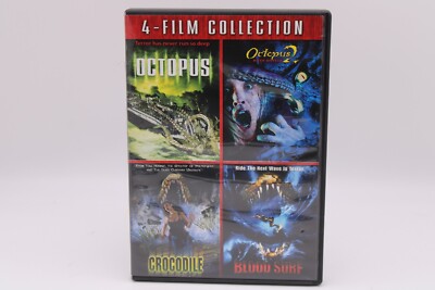 Octopus Octopus 2 Crocodile Blood Surf (3 DVD) Horror 4-Film Collection ...
