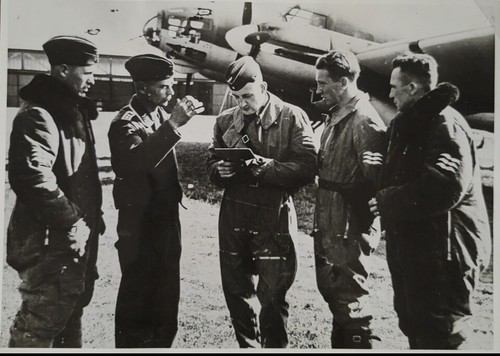 German Nazi Bomber Crew Gets Orders To Bombing Poland. 1939 Original ...