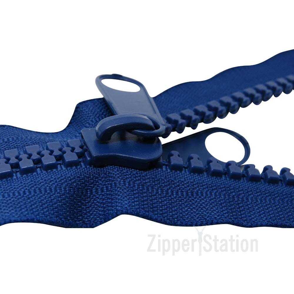 Plastic Continuous Zipper Tape - Size 10 Twin Reversible sliders ...