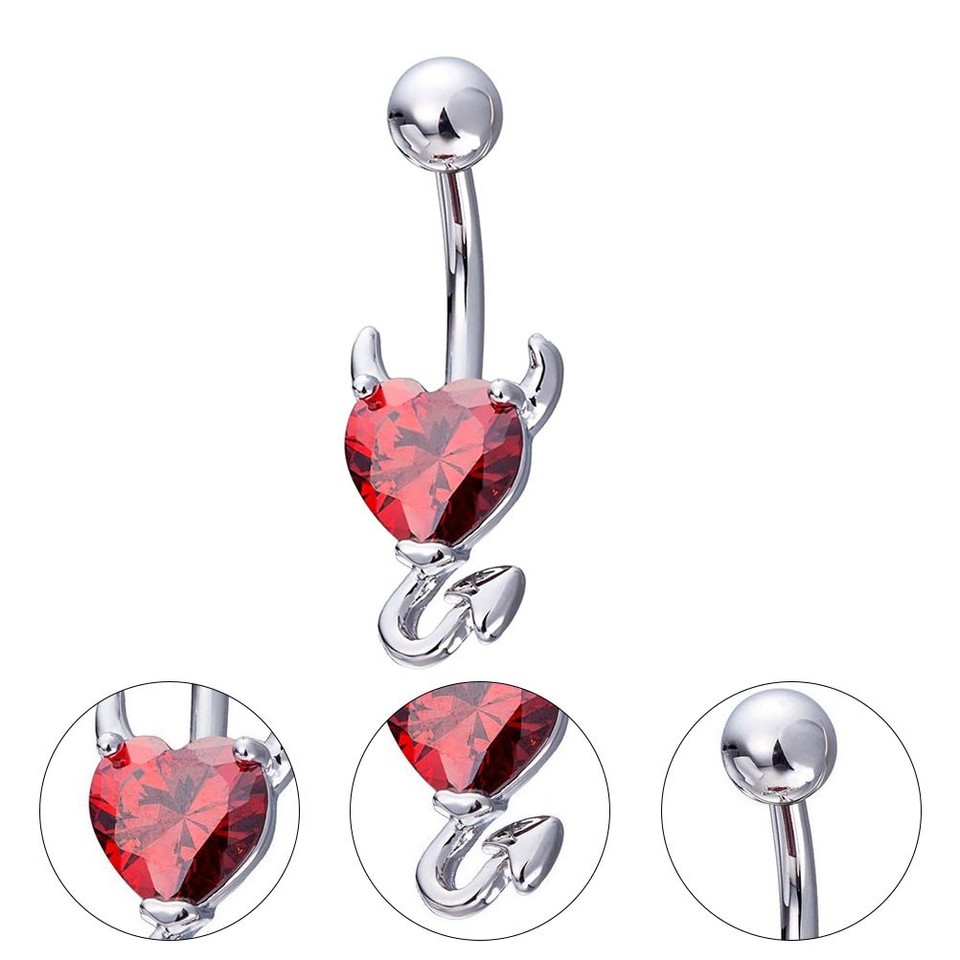 Women's Body Piercing Rings Belly Button Hoop Jewellery Decoration ...