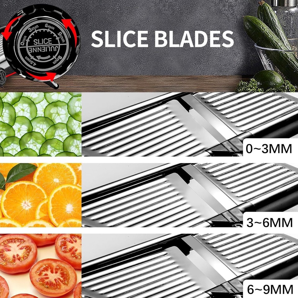 Mandoline Slicer, Mandoline Food Slicer for Kitchen, Mandolin, Potato ...
