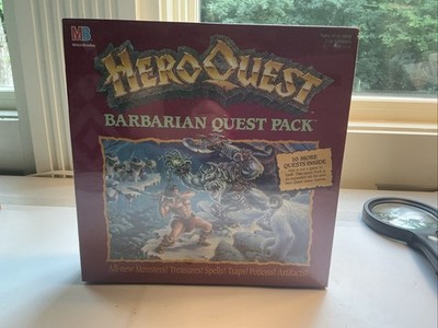 1992 Hero Quest Board Game HeroQuest Barbarian Quest Pack Rare - SEALED ...