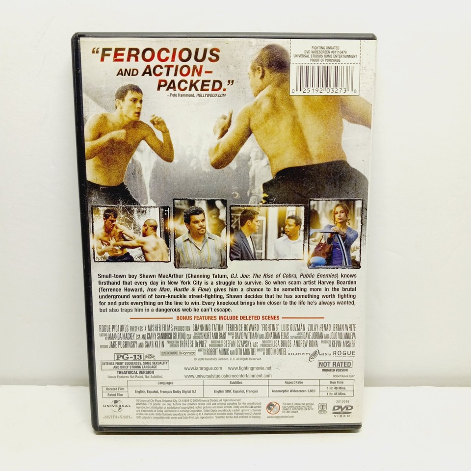 Fighting (DVD) Unrated Edition Channing Tatum Terrance Howard Rogue ...