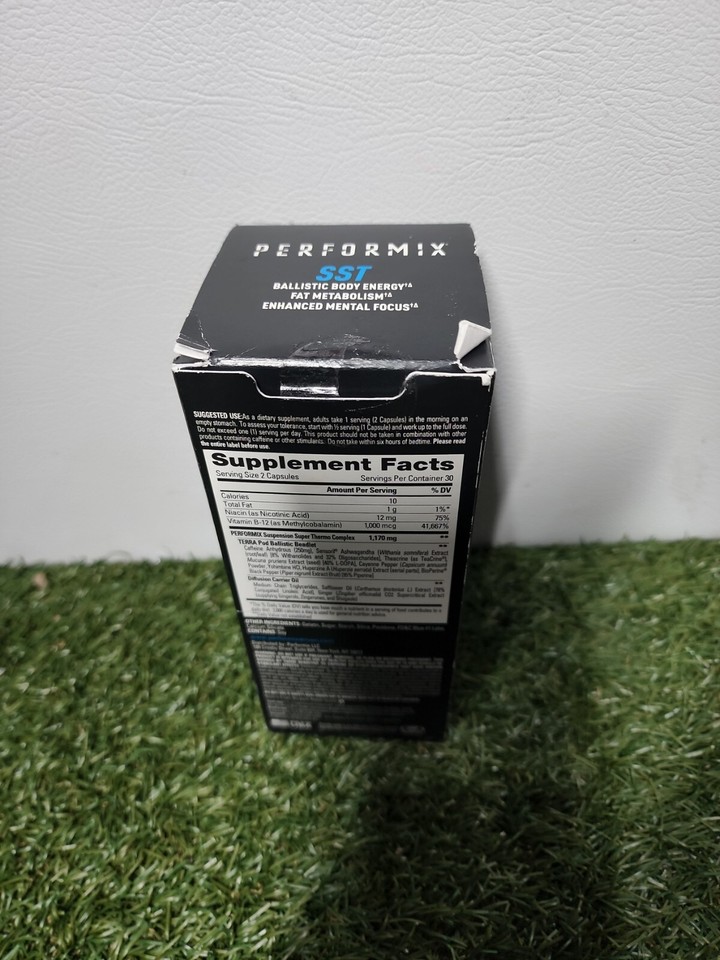Performix SST - Thermogenic Supplement - Pack of 1 x 60 Capsules - Fat ...