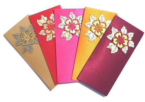 Parvenu Shagun India satin flower fancy envelope. Pack of 10 pieces. | eBay