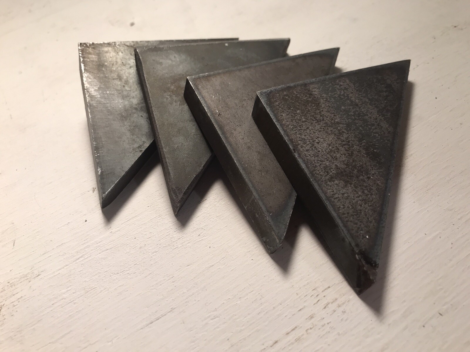 3" Steel Gussets, Lot of 4, 3/8" Steel, Weld Gusset, A36 Steel ...