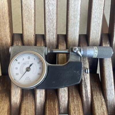 Mitutoyo 510-131 Indicating Micrometer, 0-1" Range, 0.00005" Graduation ...