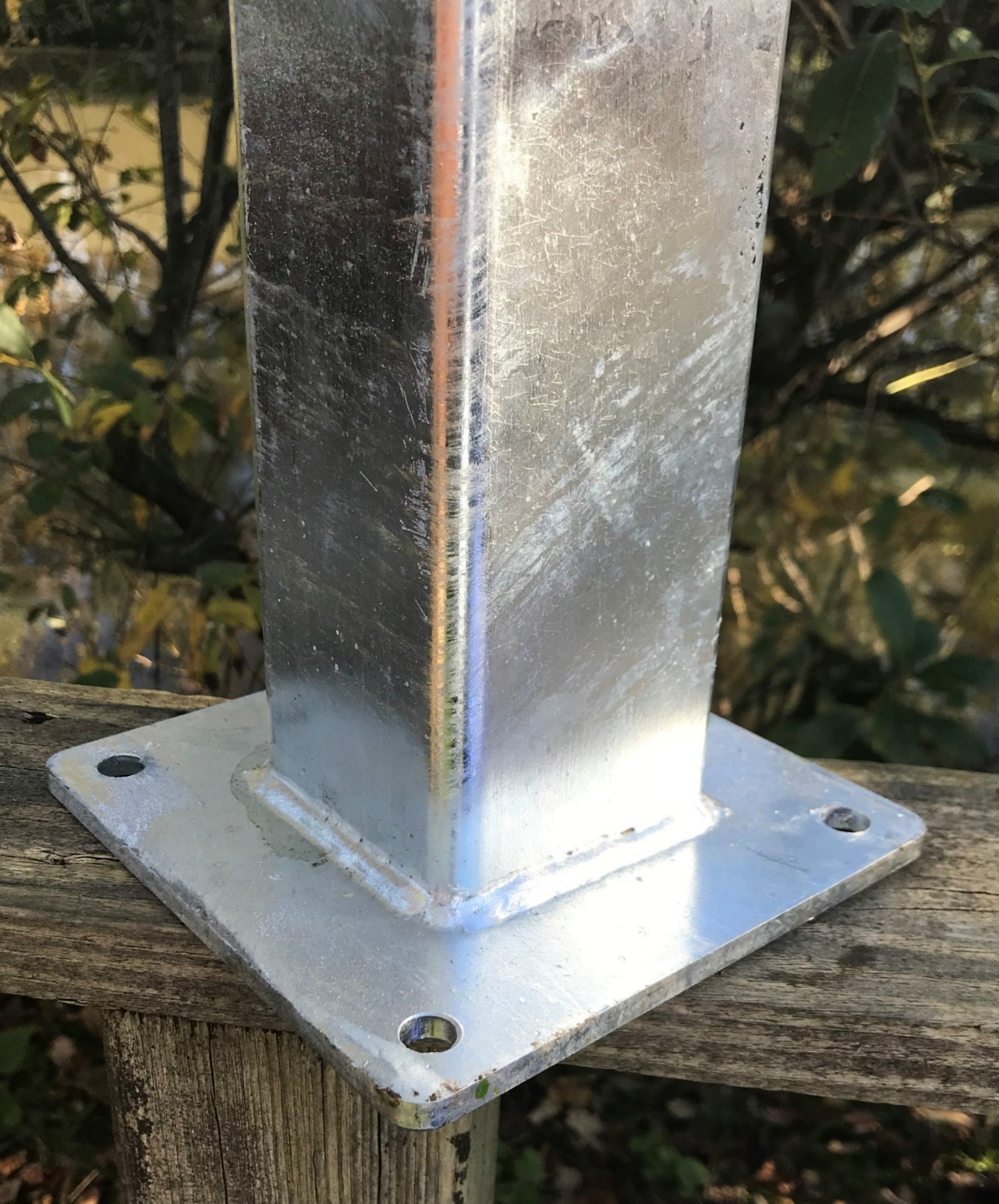 GALVANISED 75x75 Steel Security Hitch POST Locking Concrete In - Bolt ...