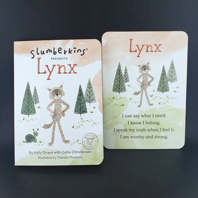 Slumberkins Lynx Book & Affirmation Card Self Expression Confidence ...