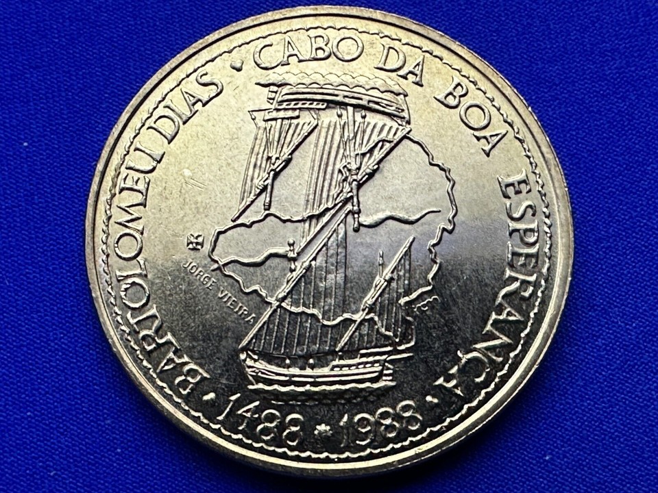1988 Portugal 100 Escudos Coin, Bartolomeu Dias, GEM UNC 1 Million ...